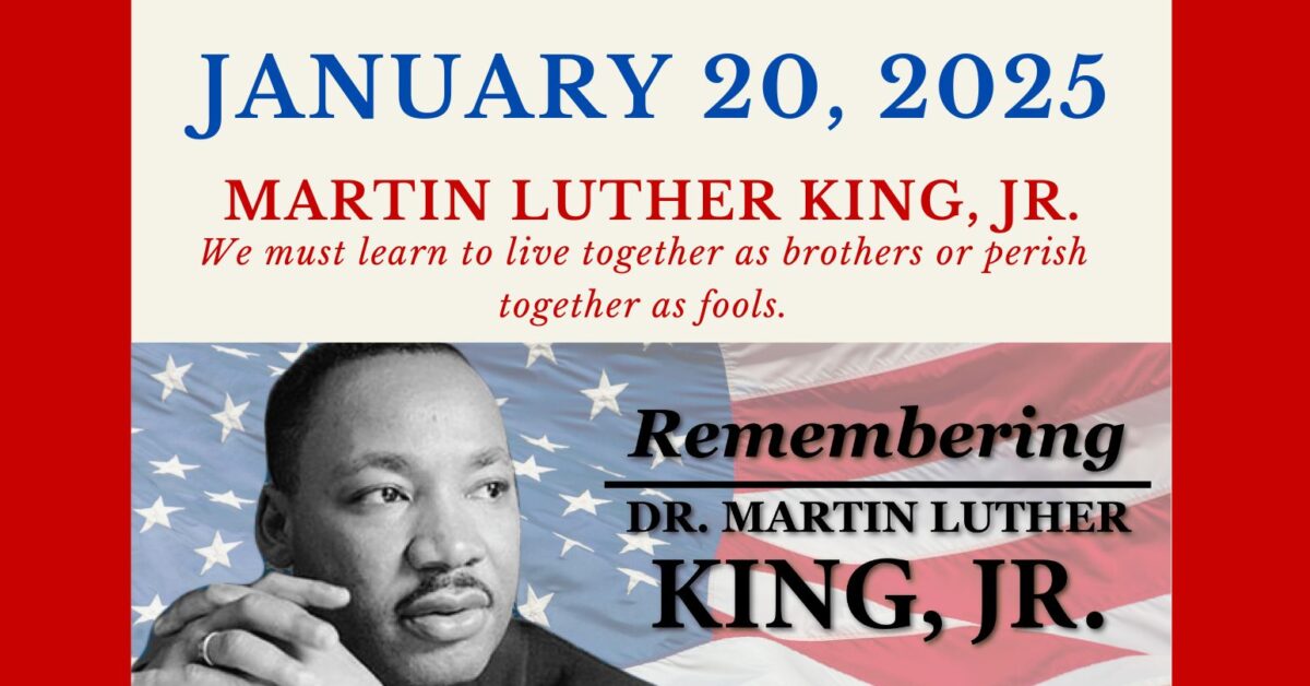 CLOSED Martin Luther King, Jr. Day – The NATIVE Project