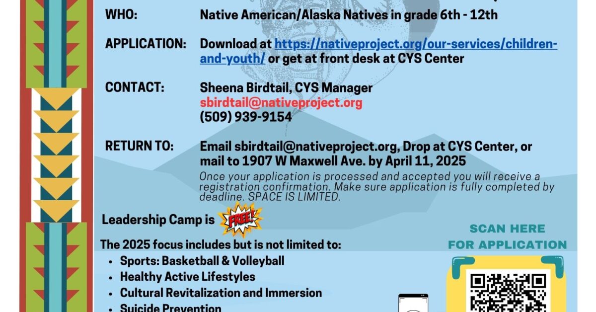 2025 Native Youth Leadership Camp The Native Project
