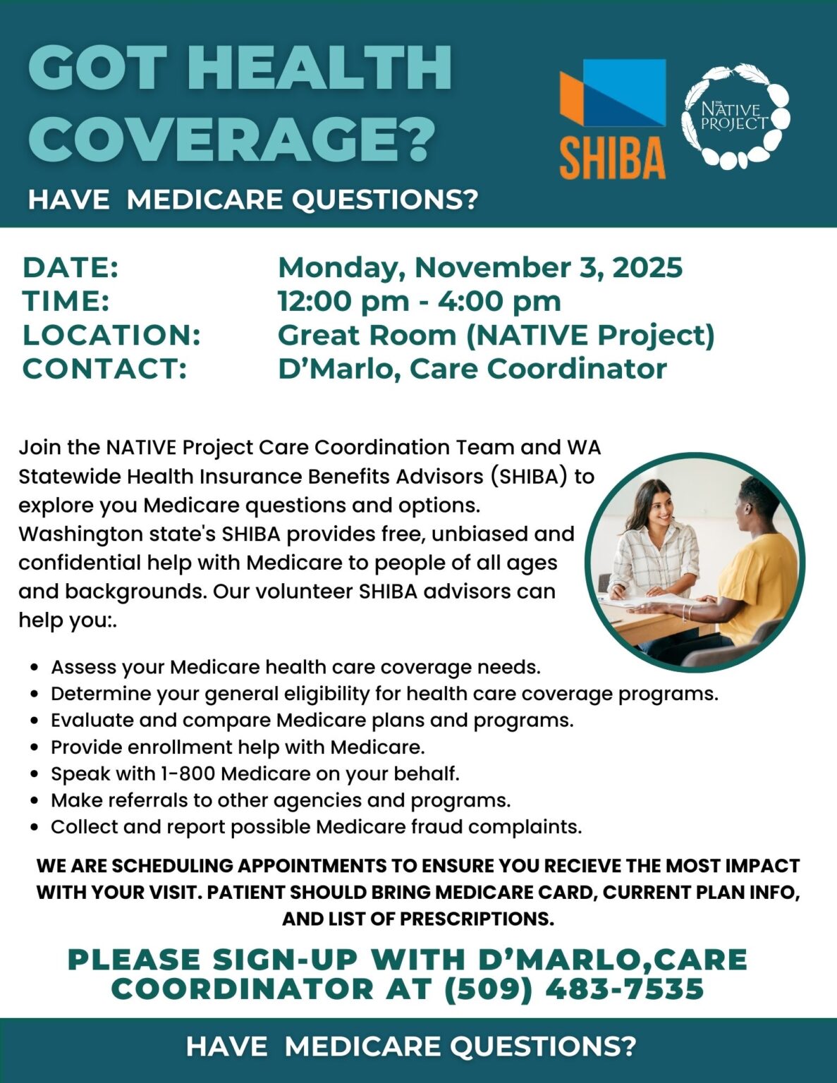 Got Health Coverage? Medicare Presentation – The NATIVE Project