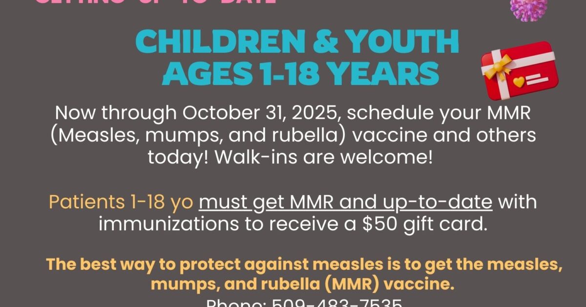 Health Campaign: Children & Youth MMR Vaccine (Getting up-to-date ...