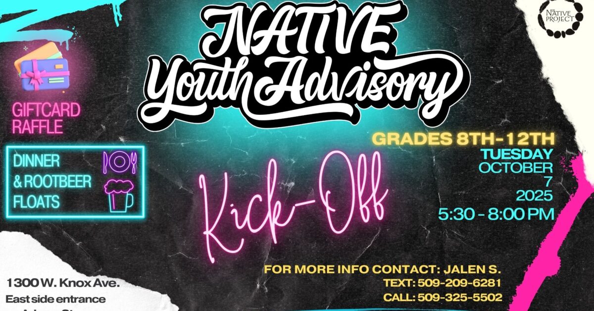 NATIVE Youth Advisory Kick-off! October 7 – The NATIVE Project