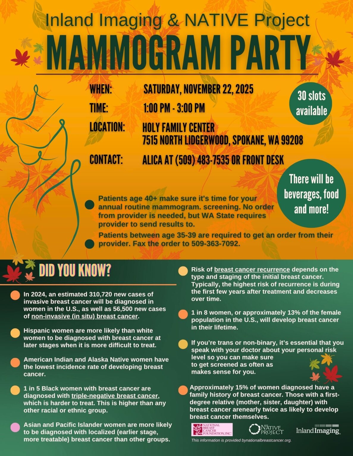 Mammo Party! (Mammogram Screening Party) – The NATIVE Project